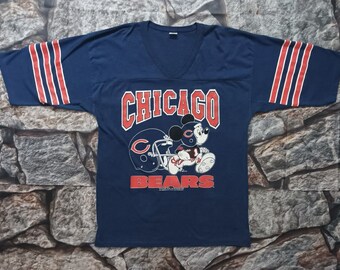 Mickey Mouse Chicago Bears Tee - Etsy