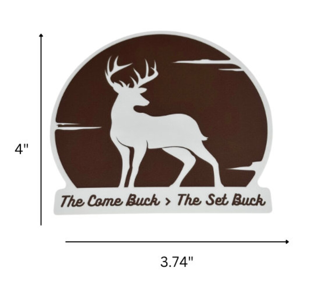 The Come Buck is Greater Than the Set Buck Vinyl Sticker - Etsy