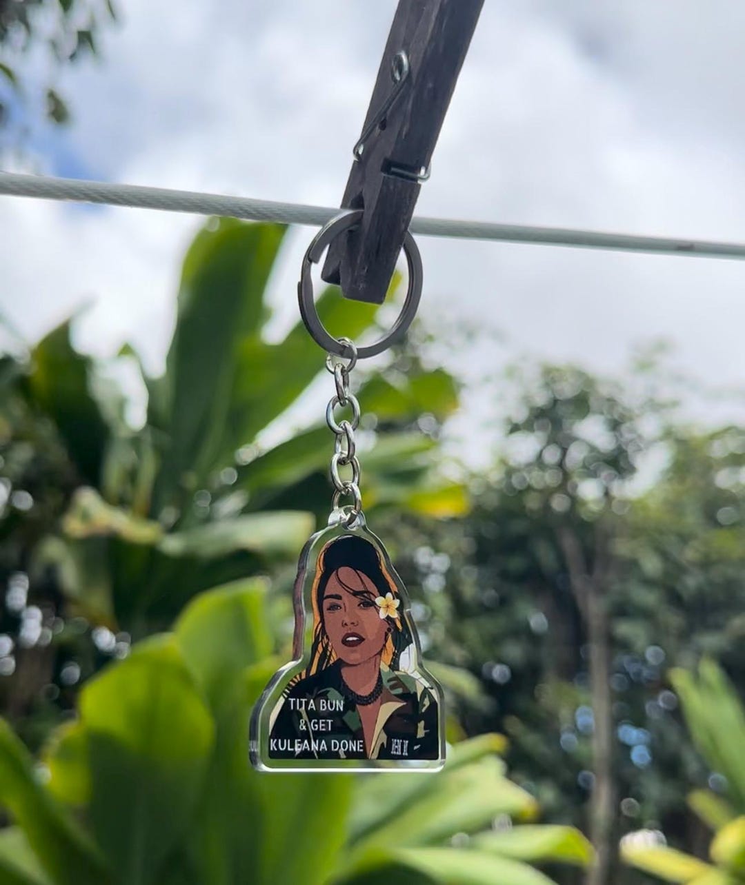 Tita Bun and Get Kuleana Done Keychain - Etsy
