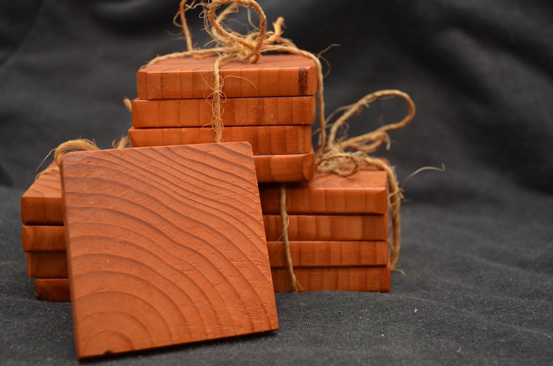 Rustic End Grain Coaster From Reclaimed Wood - Etsy