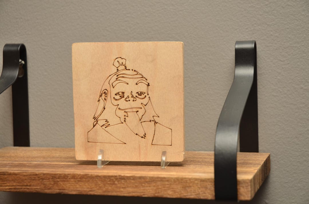 Uncle Iroh Laser Etched Wooden Display - Etsy