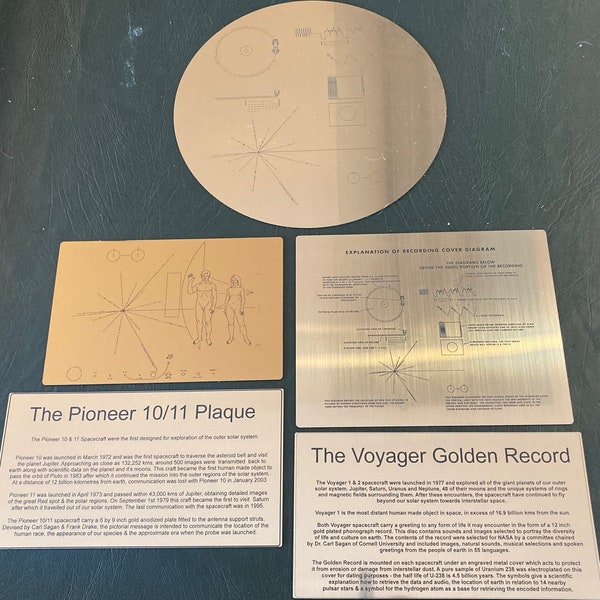 Voyager Golden Record Plaque - Etsy