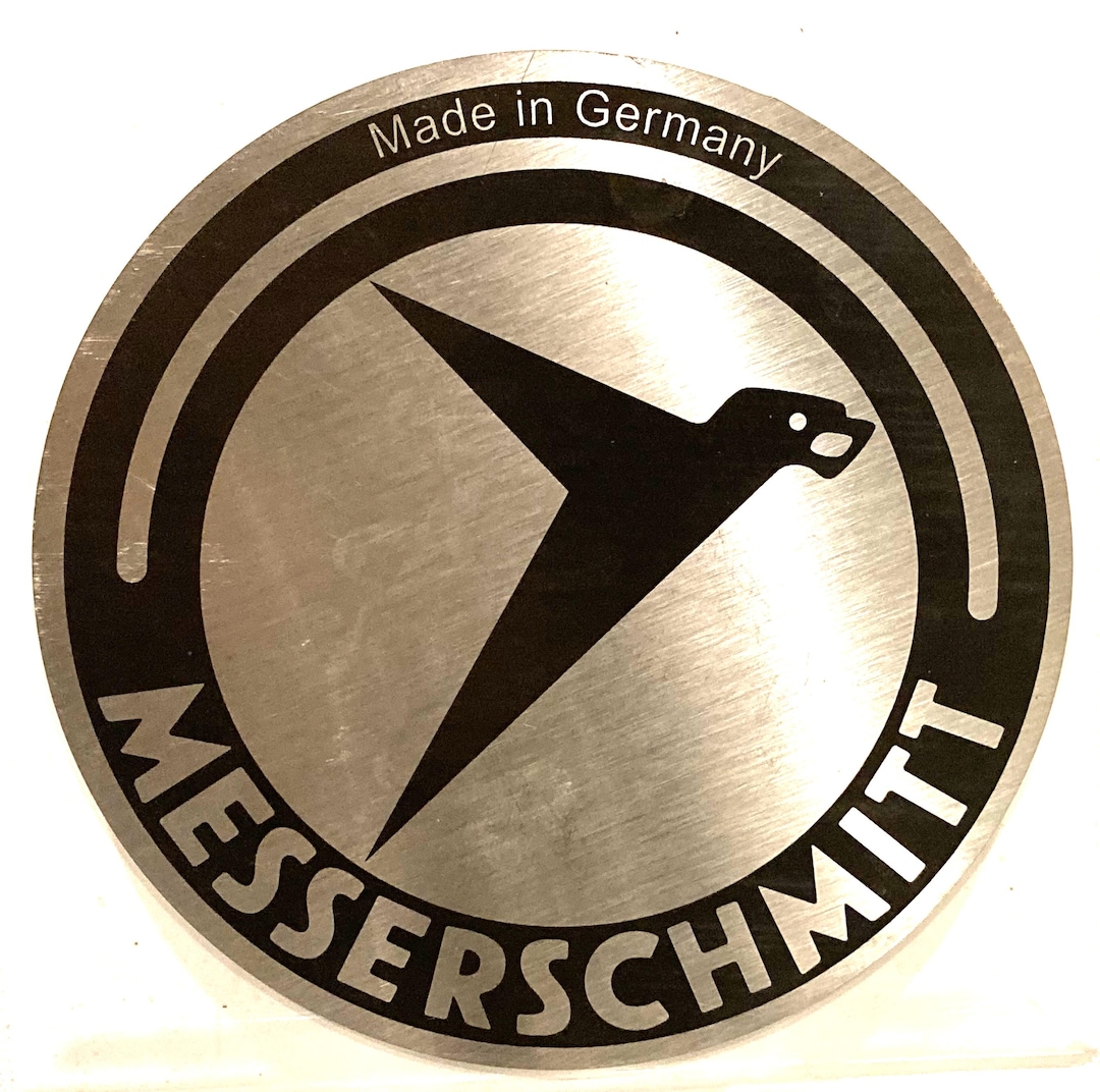 Messerschmitt Germany Logo Made in Germany Stainless Steel Plaque - Etsy