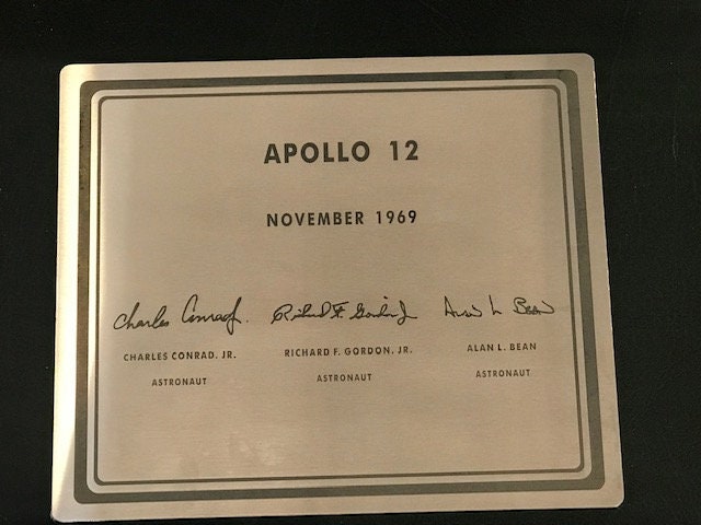 Plaques On The Moon Landing