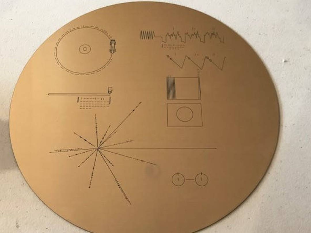 NASA Voyager - Golden Record Cover Full Size Reproduction With ...