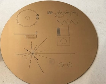 Full Size Replica of NASA Voyager Golden Record Cover Laser - Etsy