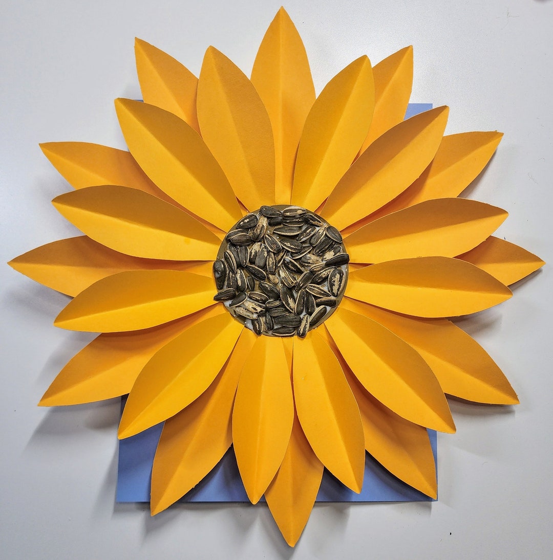 Paper Flower: Sunflower Didital File Kits for Kids' Class Activities - Etsy