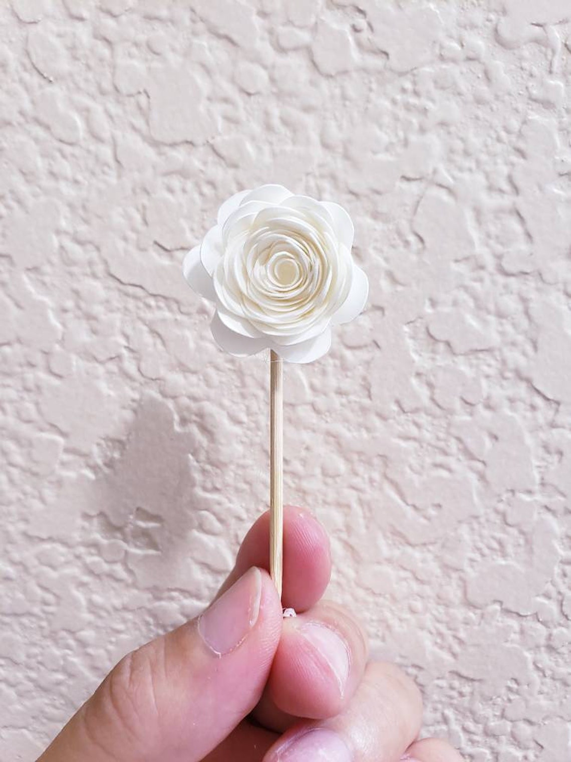 Small Paper Rose Cake/food Topper for Party and Events - Etsy