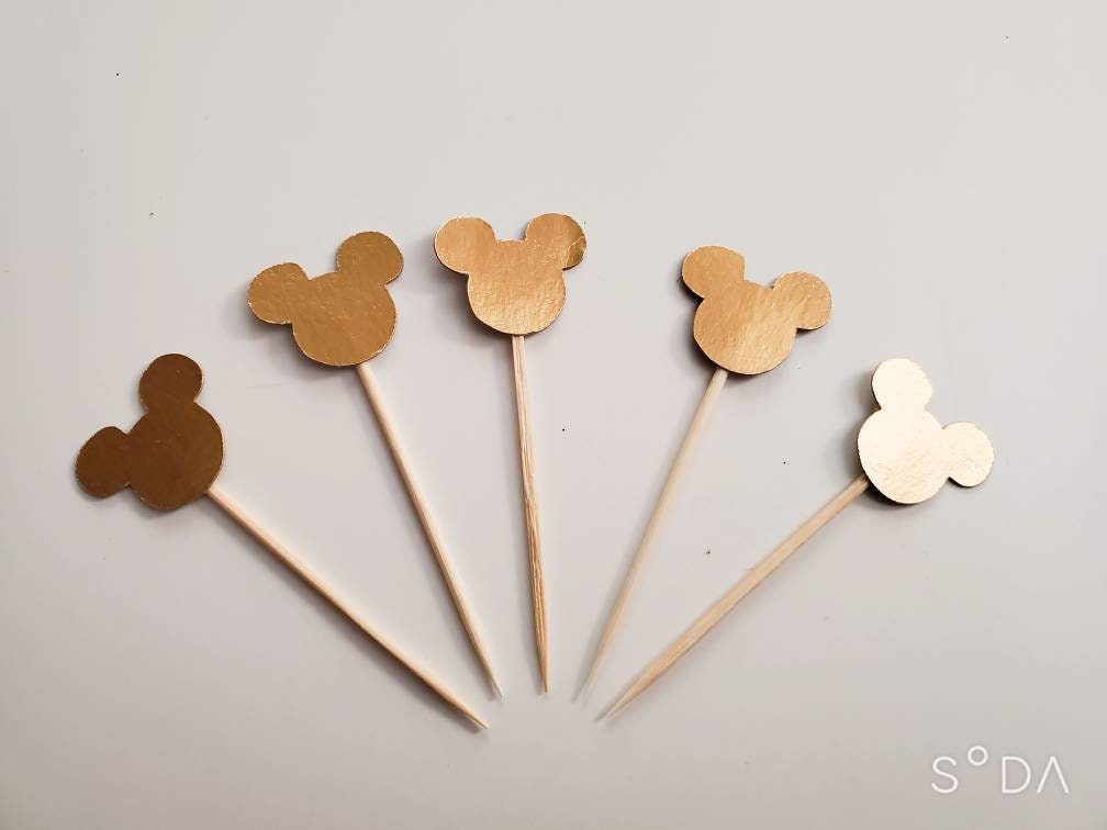 Mickey Themed Head Shape Cake/cupcake/food Topper for Any - Etsy