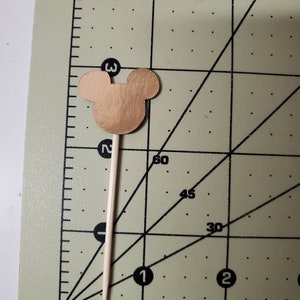 Mickey Themed Head Shape Cake/cupcake/food Topper for Any - Etsy