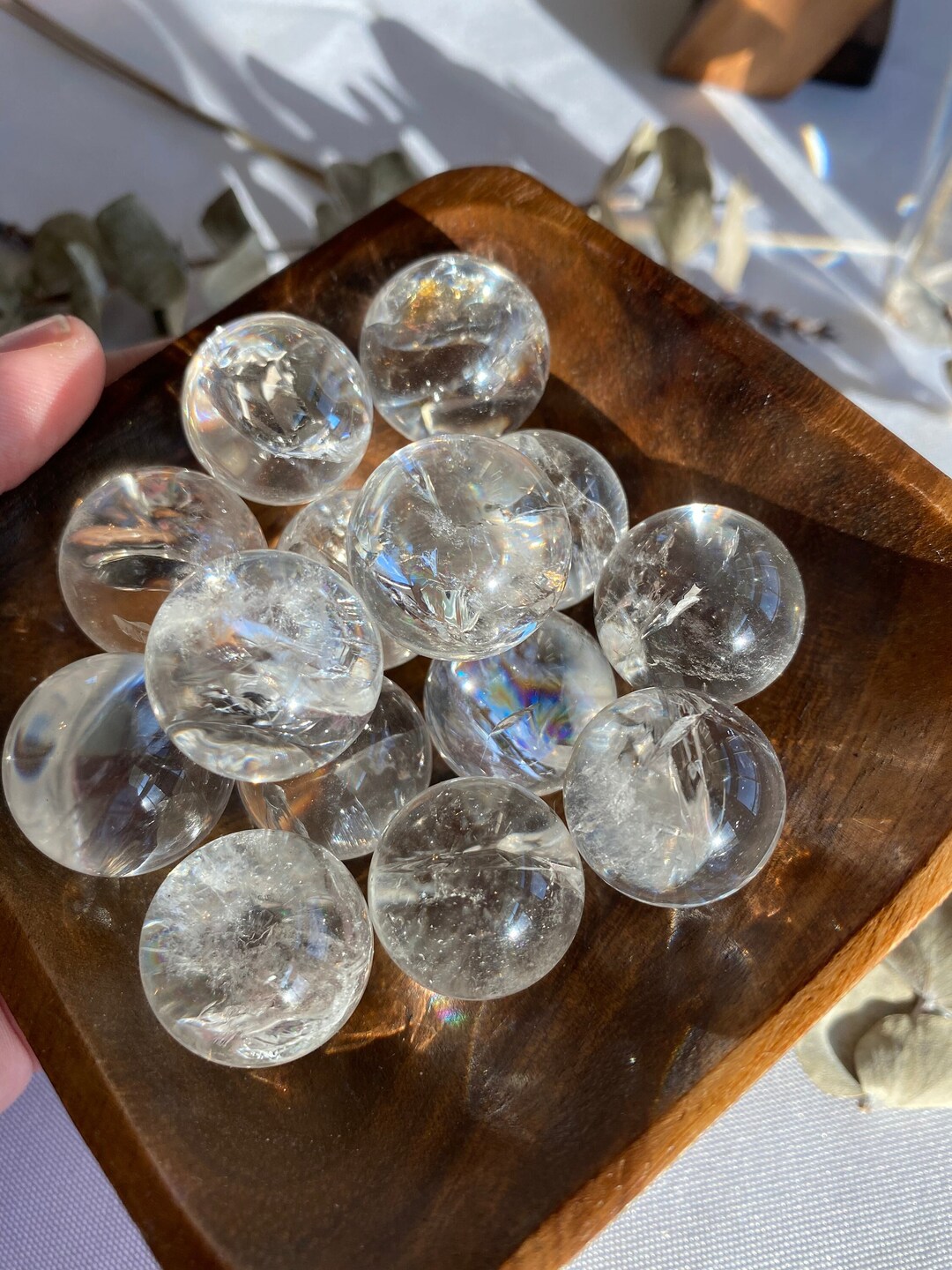 Mini Rainbow Crystal Quartz Spheres - Etsy