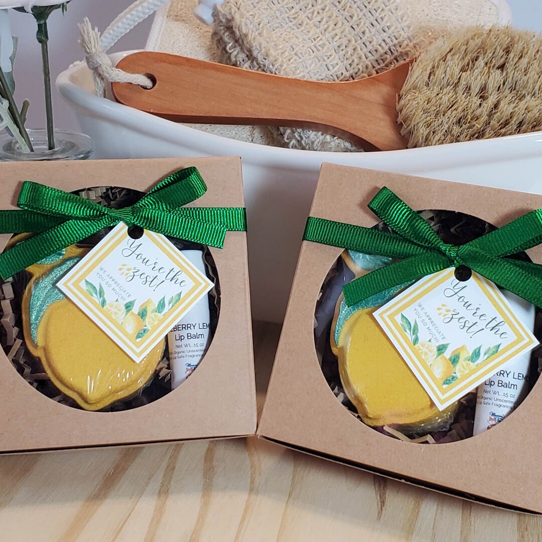 Lemon Gift Set You Are the Zest, Lemon Bath Bomb, Gift Set, Teacher ...