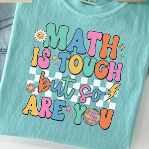 Math Teacher Shirt, Retro Teacher Tee, Comfort Colors, Back to School ...