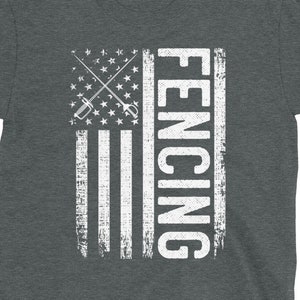 Fencing Shirt, Fencing Sport Gift, American Flag Gift for Fencer ...