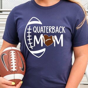 Football Mom Shirt, Gift for Football Mom, Quarterback Mom, Sports Mom ...