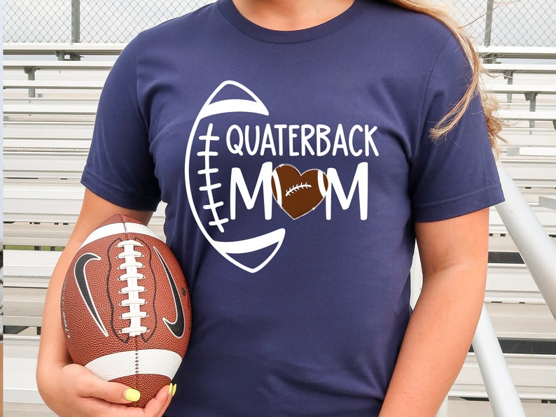 Football Mom Shirt, Gift for Football Mom, Quarterback Mom, Sports Mom ...