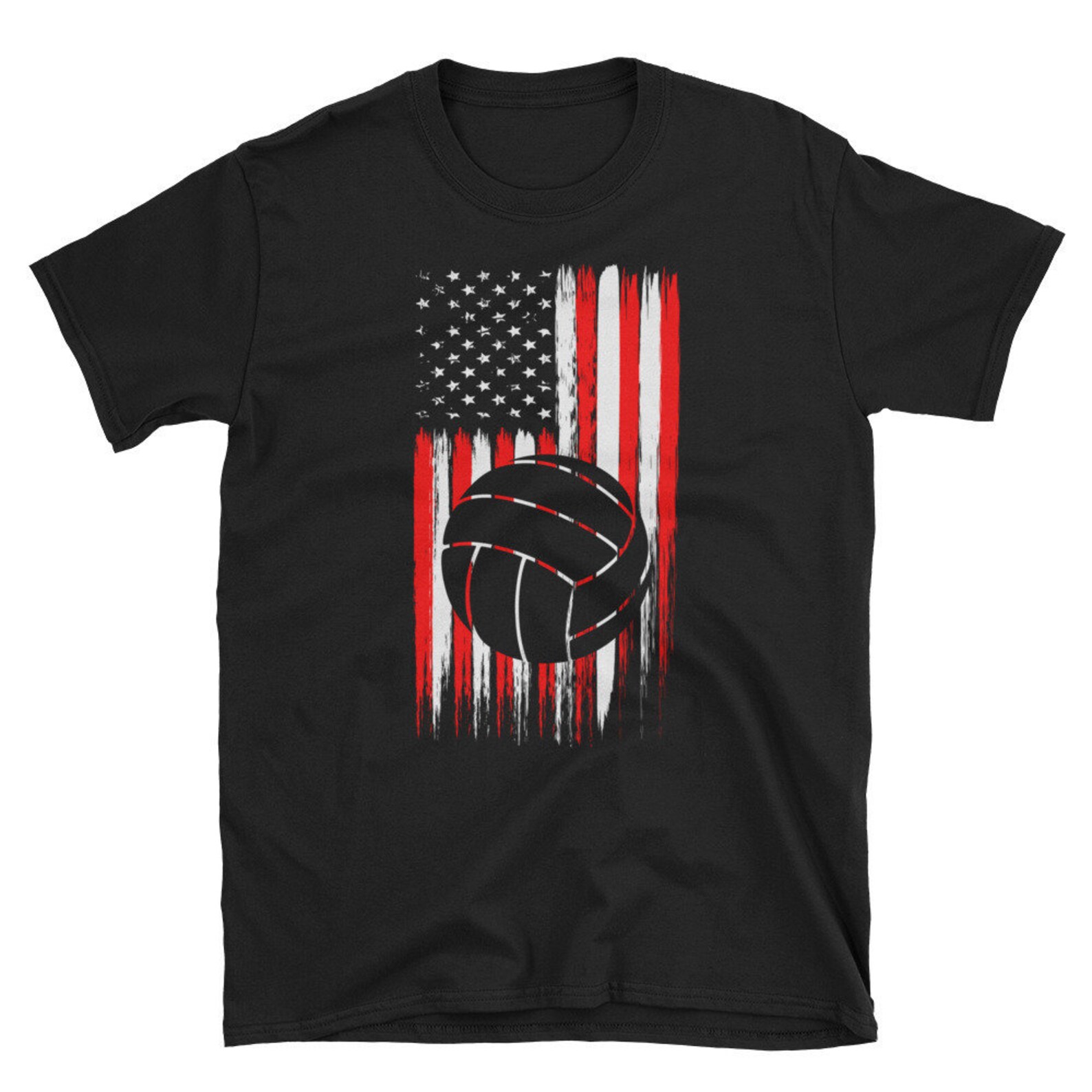 Volleyball Shirt / Volleyball Player Gift / Volleyball Team / US Flag ...