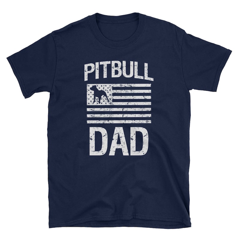 Proud Pitbull Dad Men's Pit Bull Dog Short-sleeve Unisex - Etsy