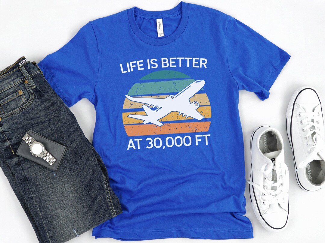 Pilot Shirt, Funny Aviation T-shirt for Commercial Plane Pilot, Life is ...