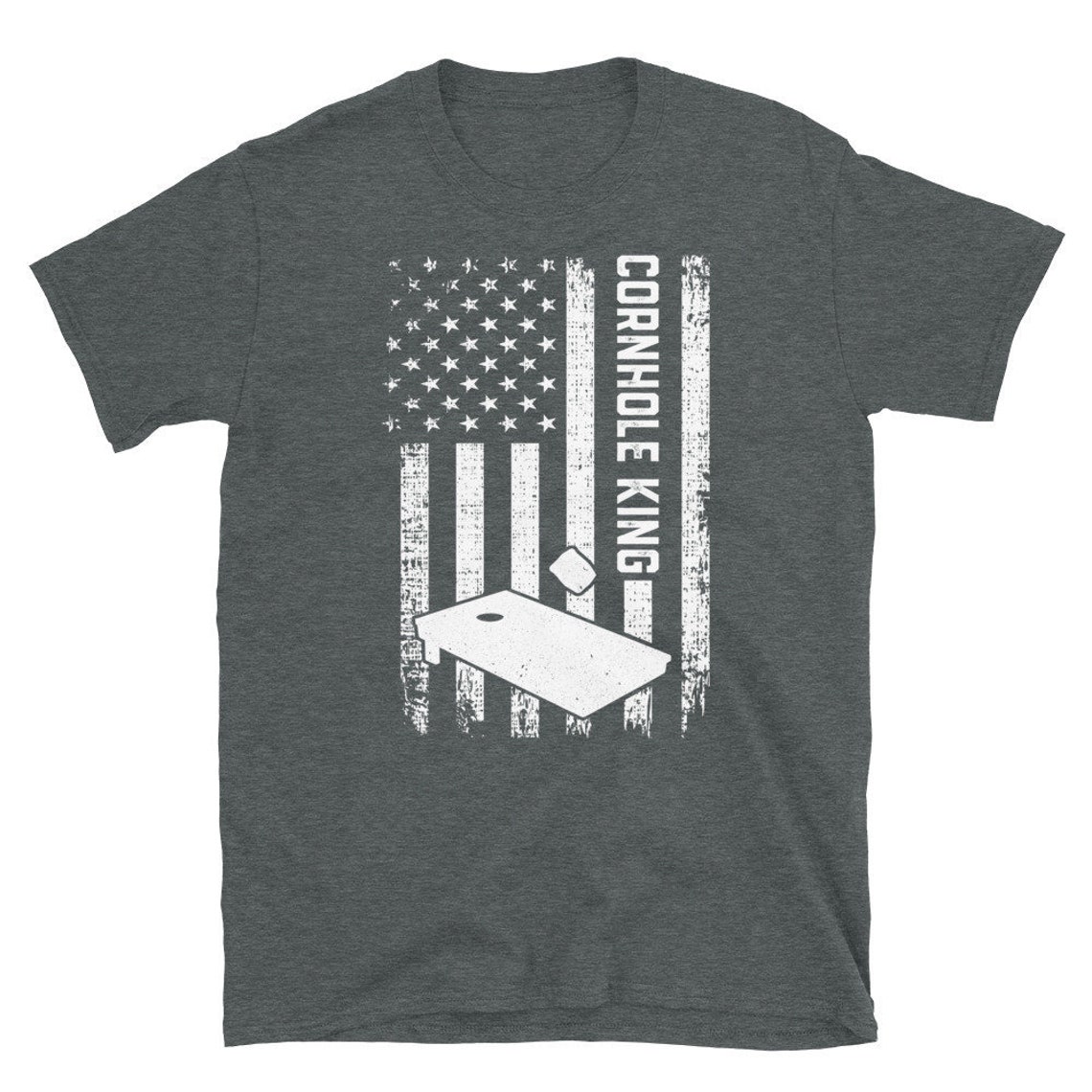 Cornhole Shirt for Men, Cornhole King, Hoodie, Bean Bag Game, Funny ...