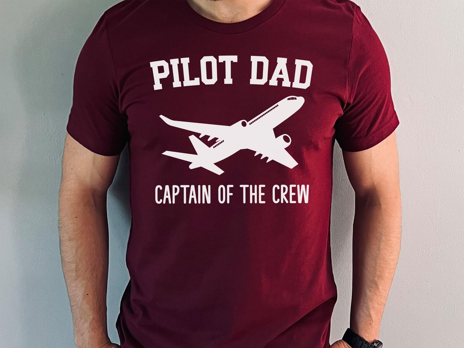 Pilot Dad Shirt, Funny Aviation, Captain of the Crew, Gift for ...