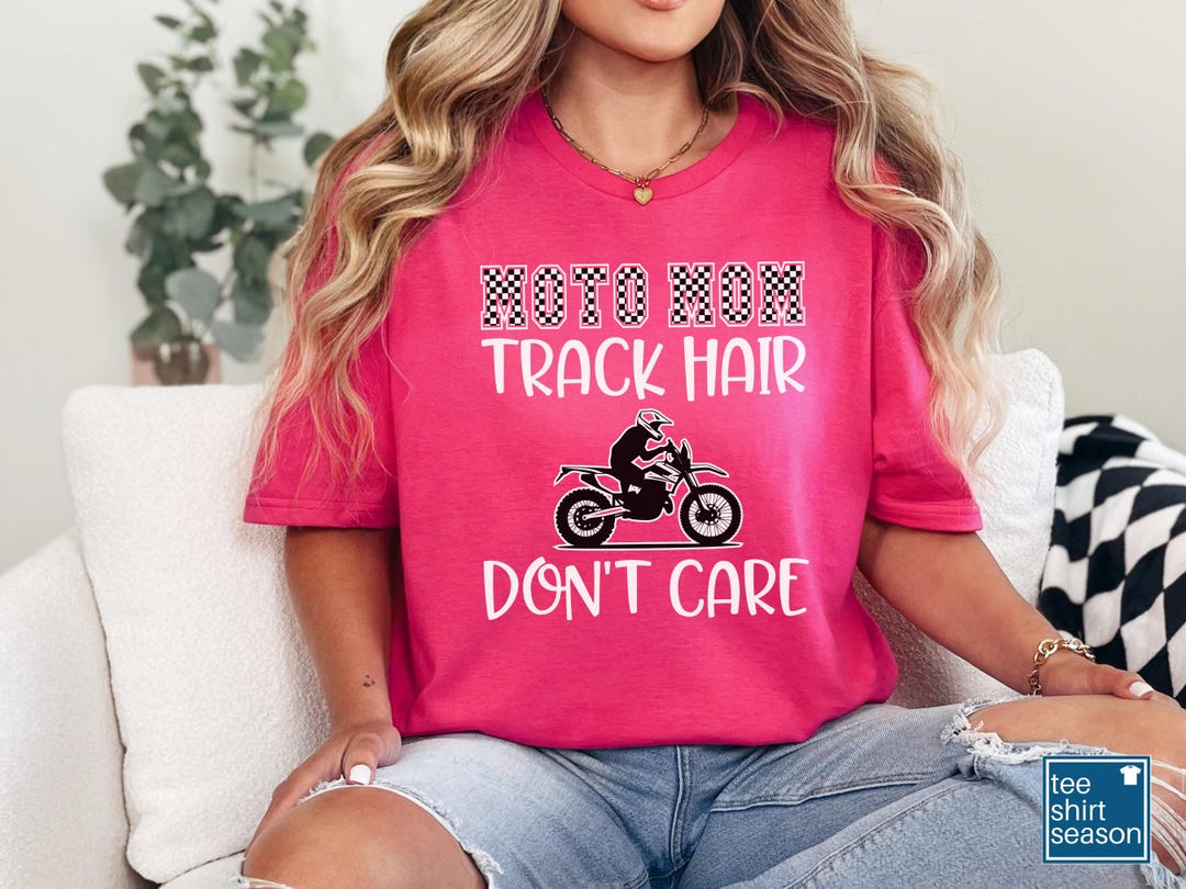 Moto Mom My Heart is on the Track, Motocross Mom Gift, Dirt Bike Family ...
