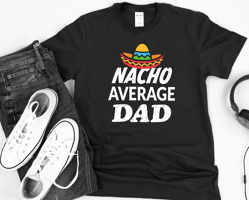 Nacho Average Dad Funny Men's Short-sleeve T-shirt - Etsy