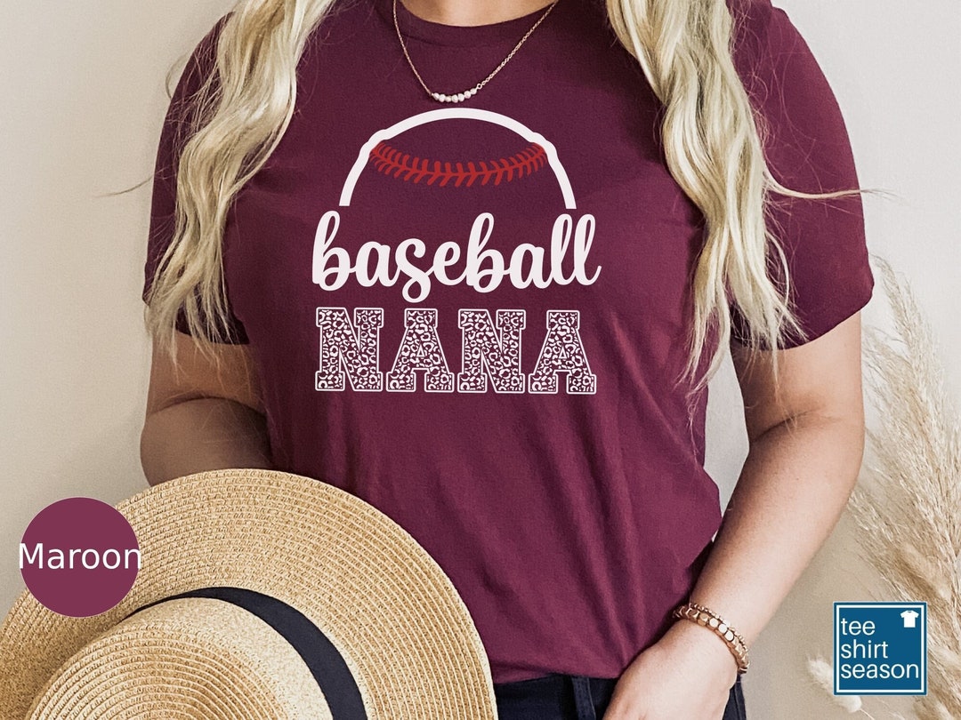 Baseball Nana Shirt, My Favorite Player Calls Me Nana Tee, T-ball ...