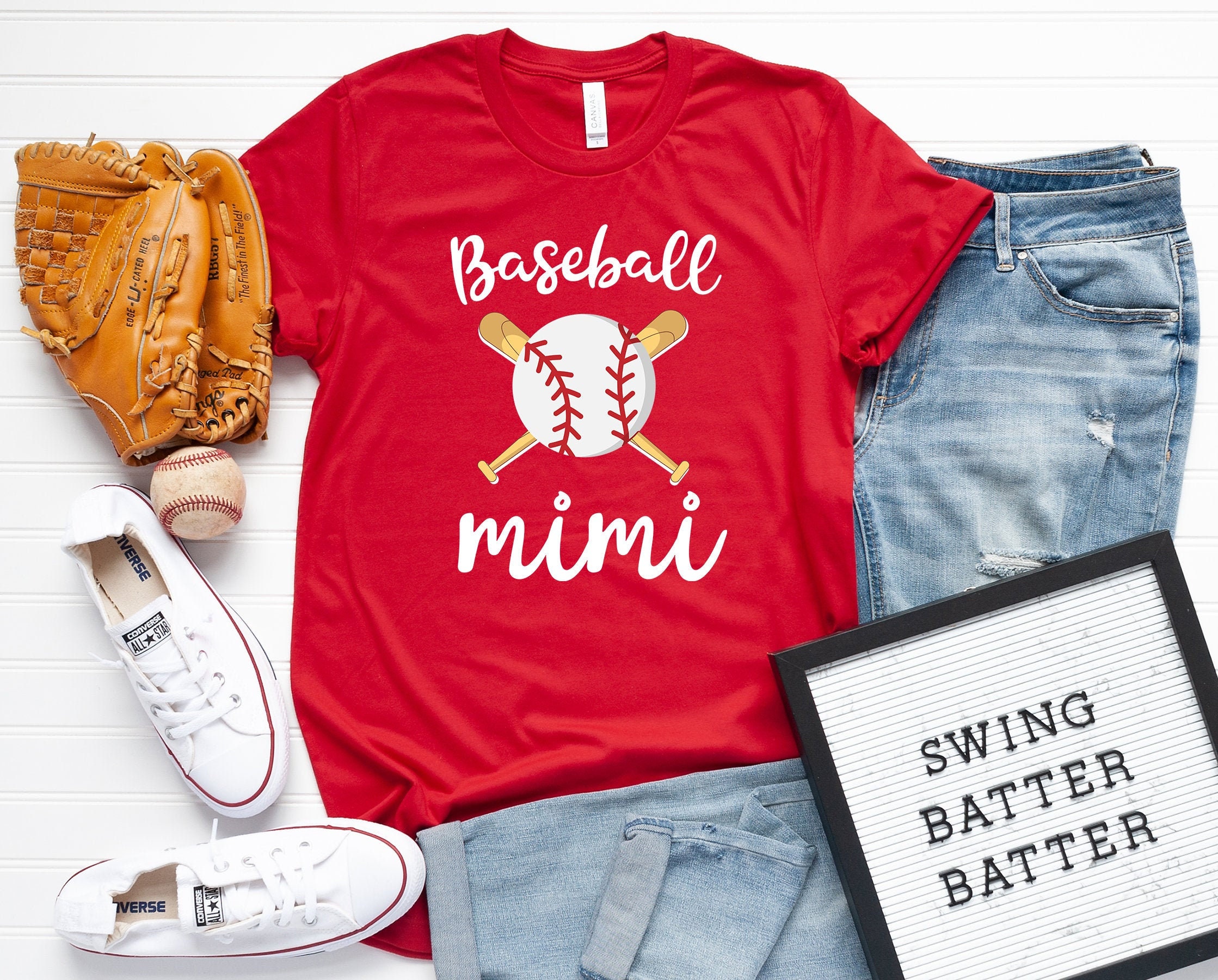 Baseball Mimi Shirt, Baseball Grandma Gift, Womens Baseball Game Day ...