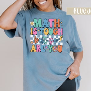 Math Teacher Shirt, Retro Teacher Tee, Comfort Colors, Back to School ...