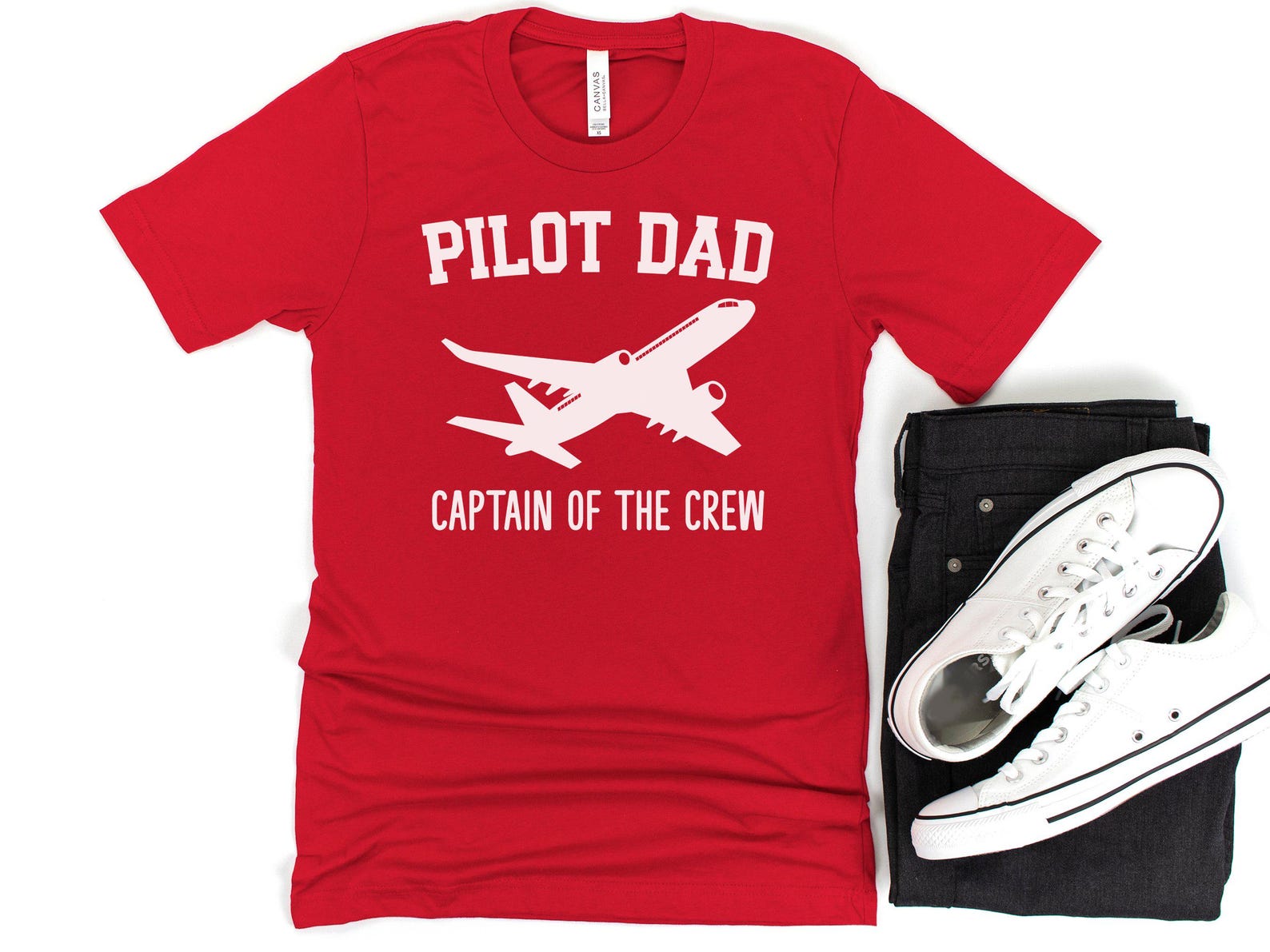 Pilot Dad Shirt, Funny Aviation, Captain of the Crew, Gift for ...