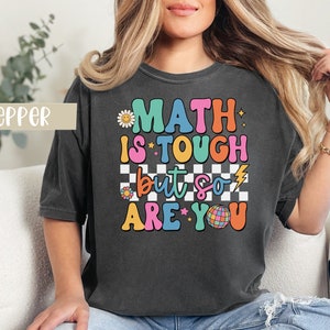 Math Teacher Shirt, Retro Teacher Tee, Comfort Colors, Back to School ...