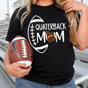 Football Mom Shirt, Gift for Football Mom, Quarterback Mom, Sports Mom ...