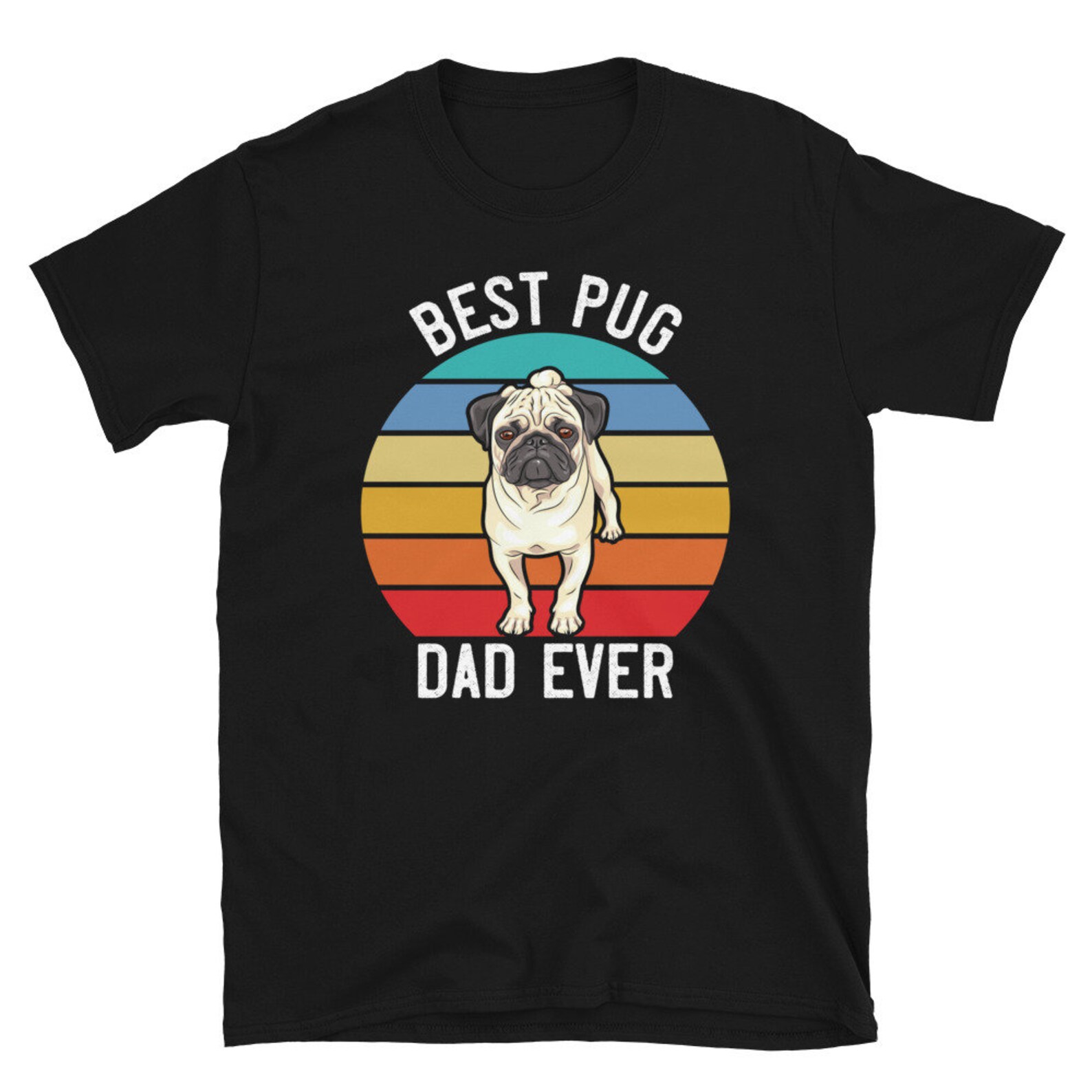 Best Pug Dad Shirt Pug Dog Dad Gift Funny Pug Gift for Men | Etsy