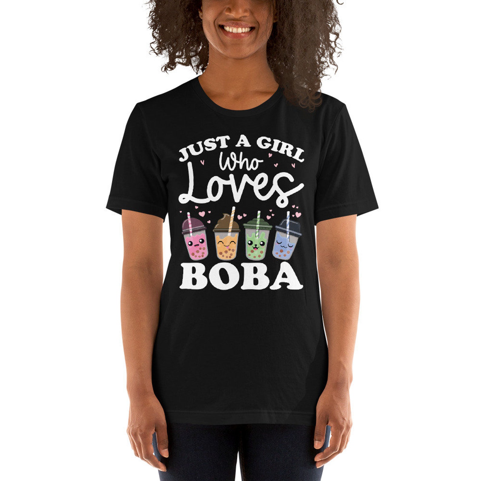 Boba Tea Shirt Just a Girl Who Loves Boba Tea Gift for Women | Etsy