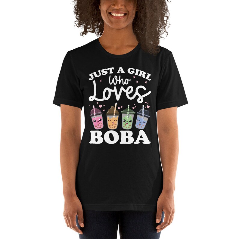 Boba Tea Shirt, Just a Girl Who Loves Boba Tea Gift for Women and Girls ...