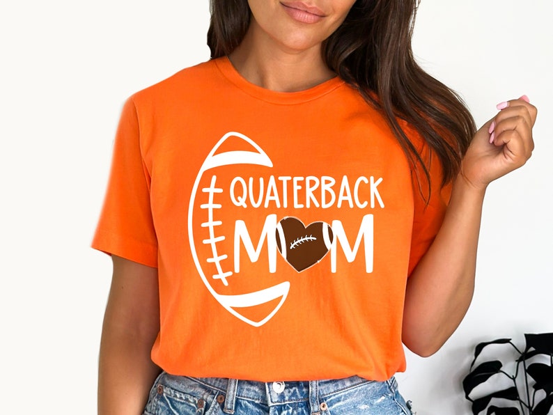 Football Mom Shirt, Gift for Football Mom, Quarterback Mom, Sports Mom ...