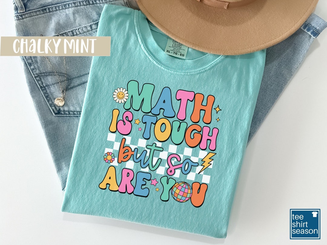 Math Teacher Shirt, Retro Teacher Tee, Comfort Colors, Back to School ...