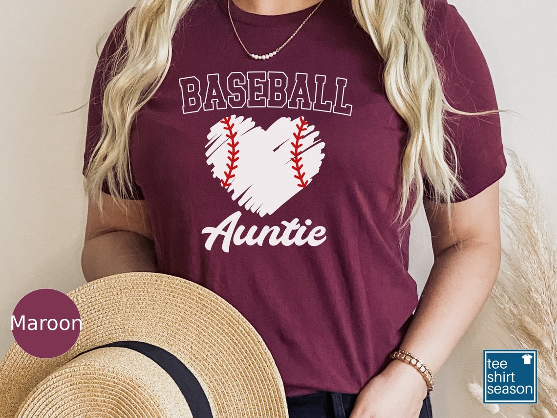 Baseball Auntie Shirt, Baseball Game Day, Baseball Aunt, My Favorite ...