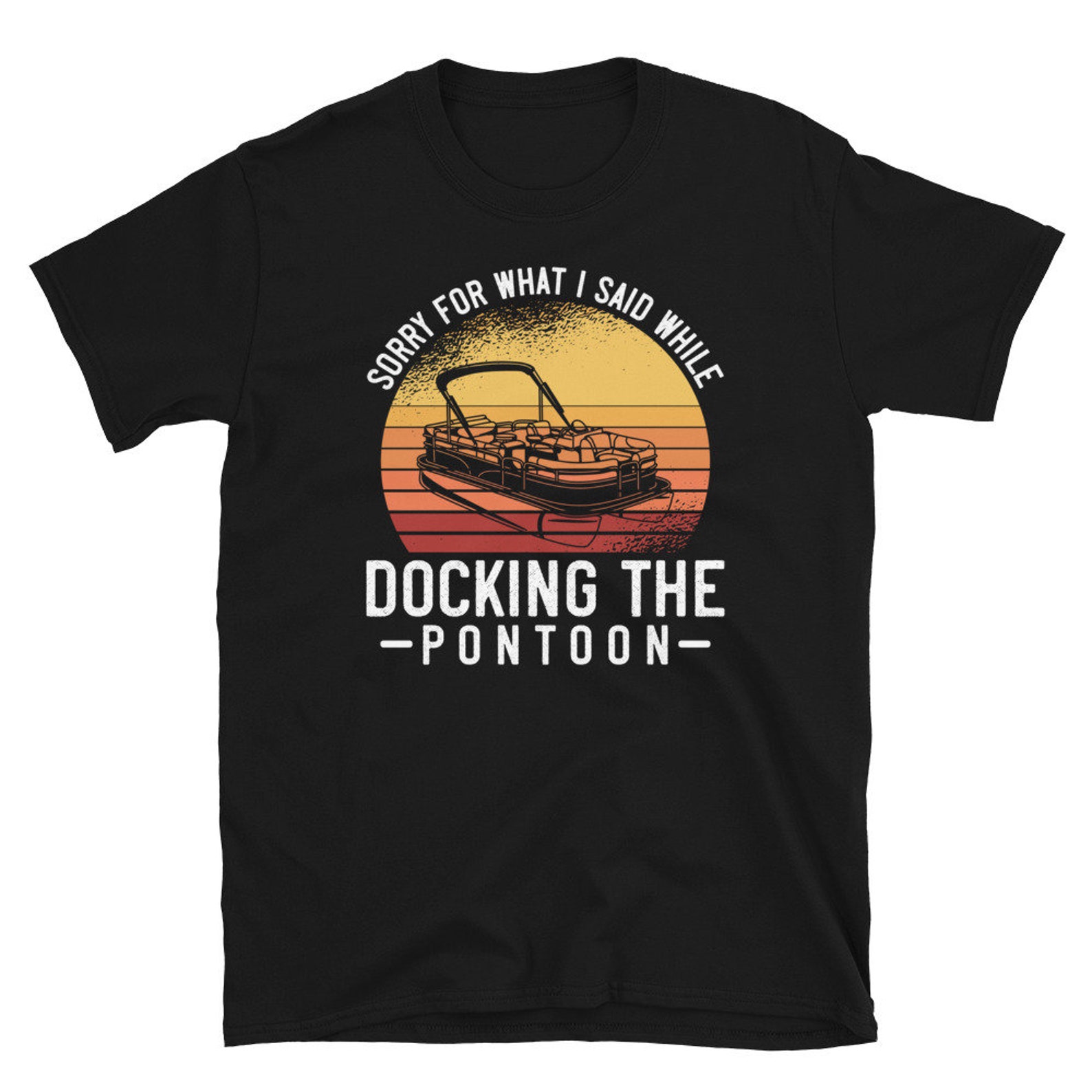 Pontoon Boat Captain Shirt Funny Pontoon Gift for Men | Etsy