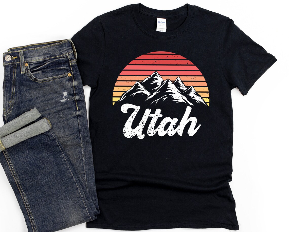 Retro Utah Shirt / Hoodie / Utah Hiking / Utah Gift / Vintage Utah ...