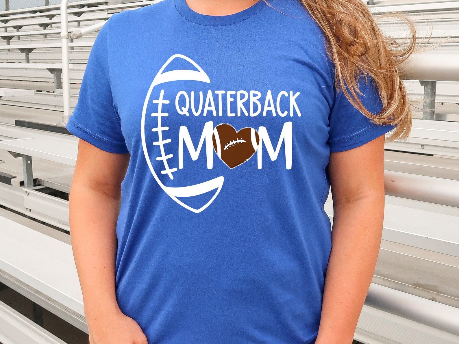 Football Mom Shirt, Gift for Football Mom, Quarterback Mom, Sports Mom ...