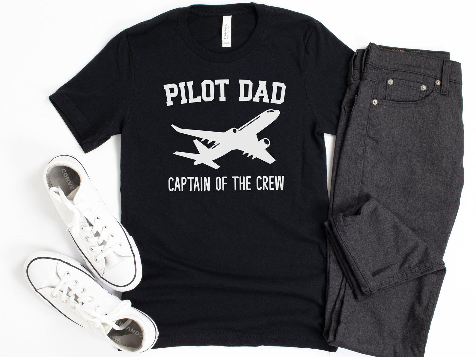 Pilot Dad Shirt, Funny Aviation, Captain of the Crew, Gift for ...