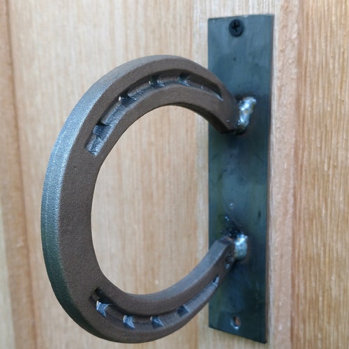 HORSESHOE DOOR HANDLE Rustic Drawer Cupboard Pull Unique - Etsy UK