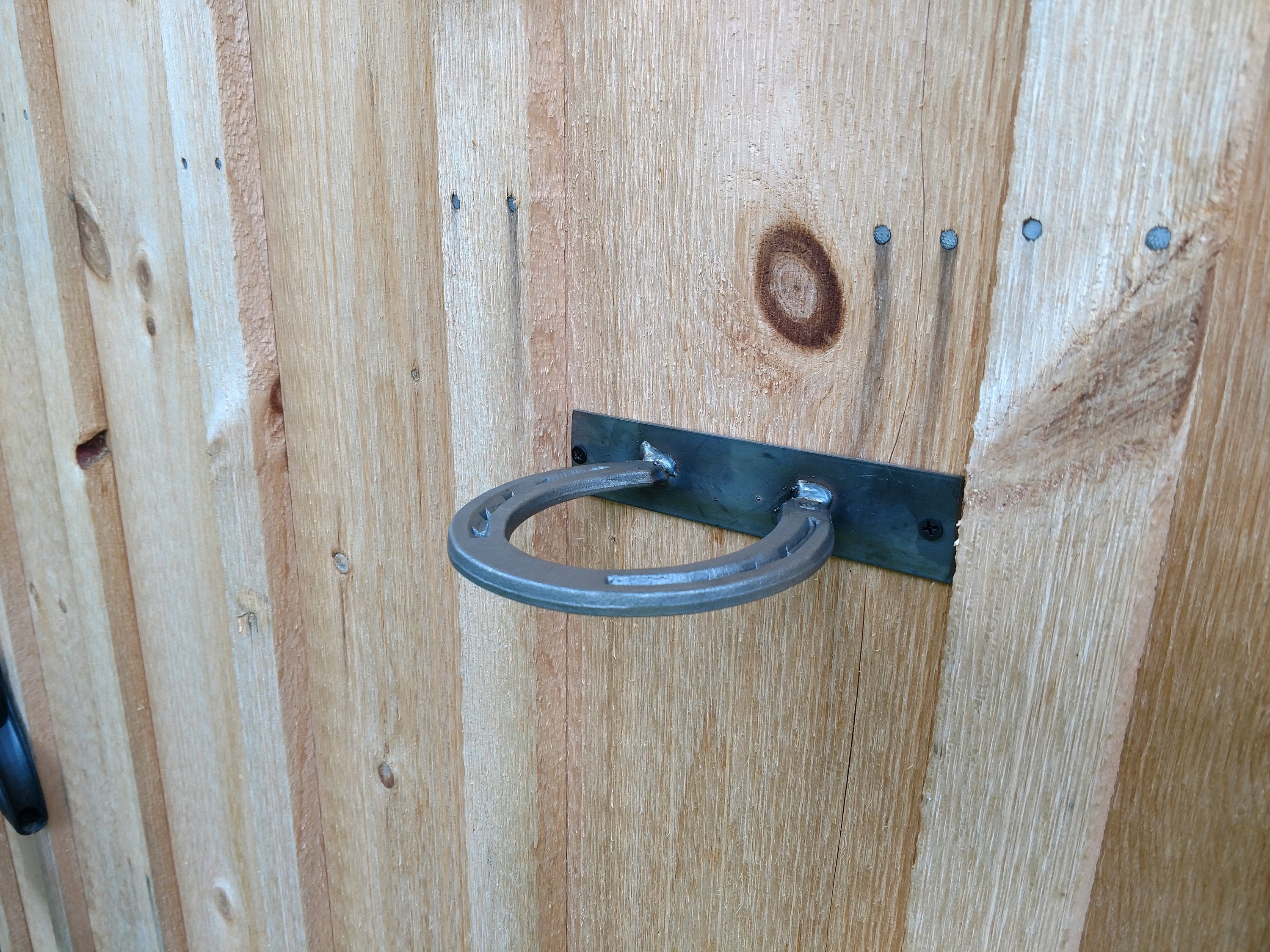 HORSESHOE DOOR HANDLE Rustic Drawer Cupboard Pull Unique | Etsy