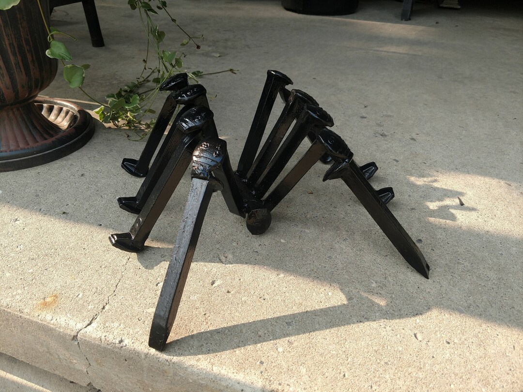 Repurposed Railroad Spike Spider: Huge Halloween Decoration - Etsy
