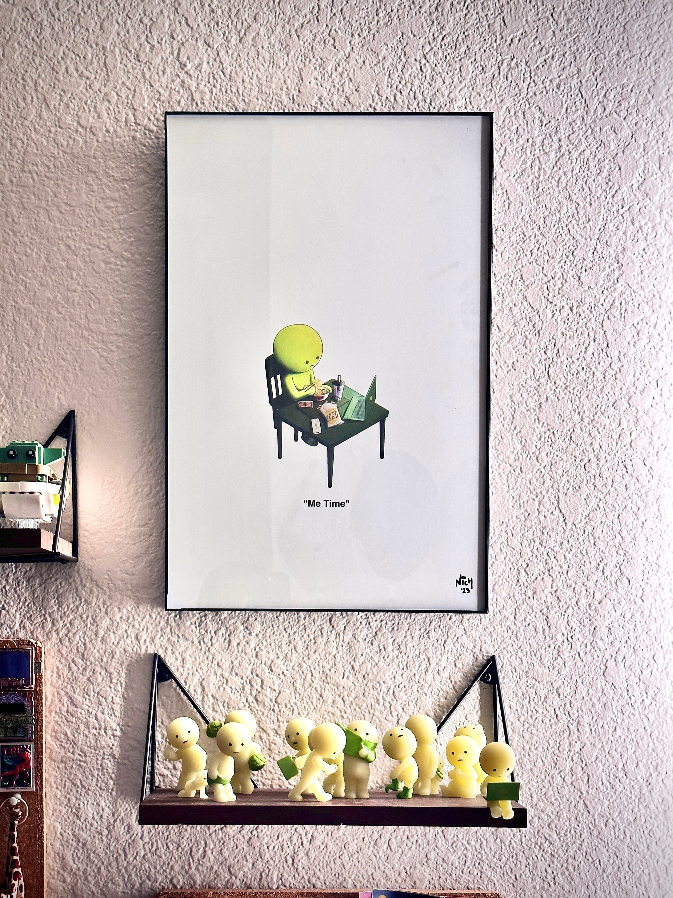 Me Time Smiski Poster - Etsy