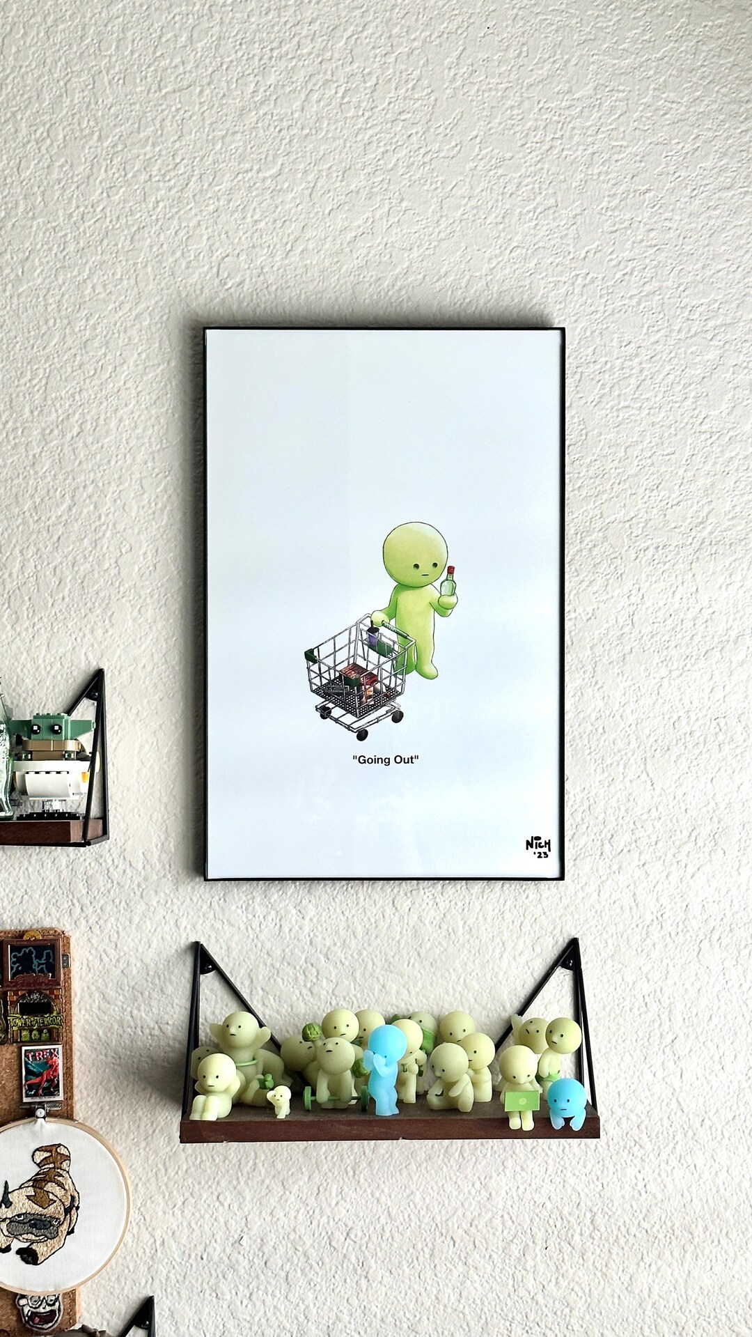 Going Out - Smiski Poster - Etsy