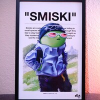 Smiski Strawberry Cake Print | 5x7 Art Print | Holographic and ...