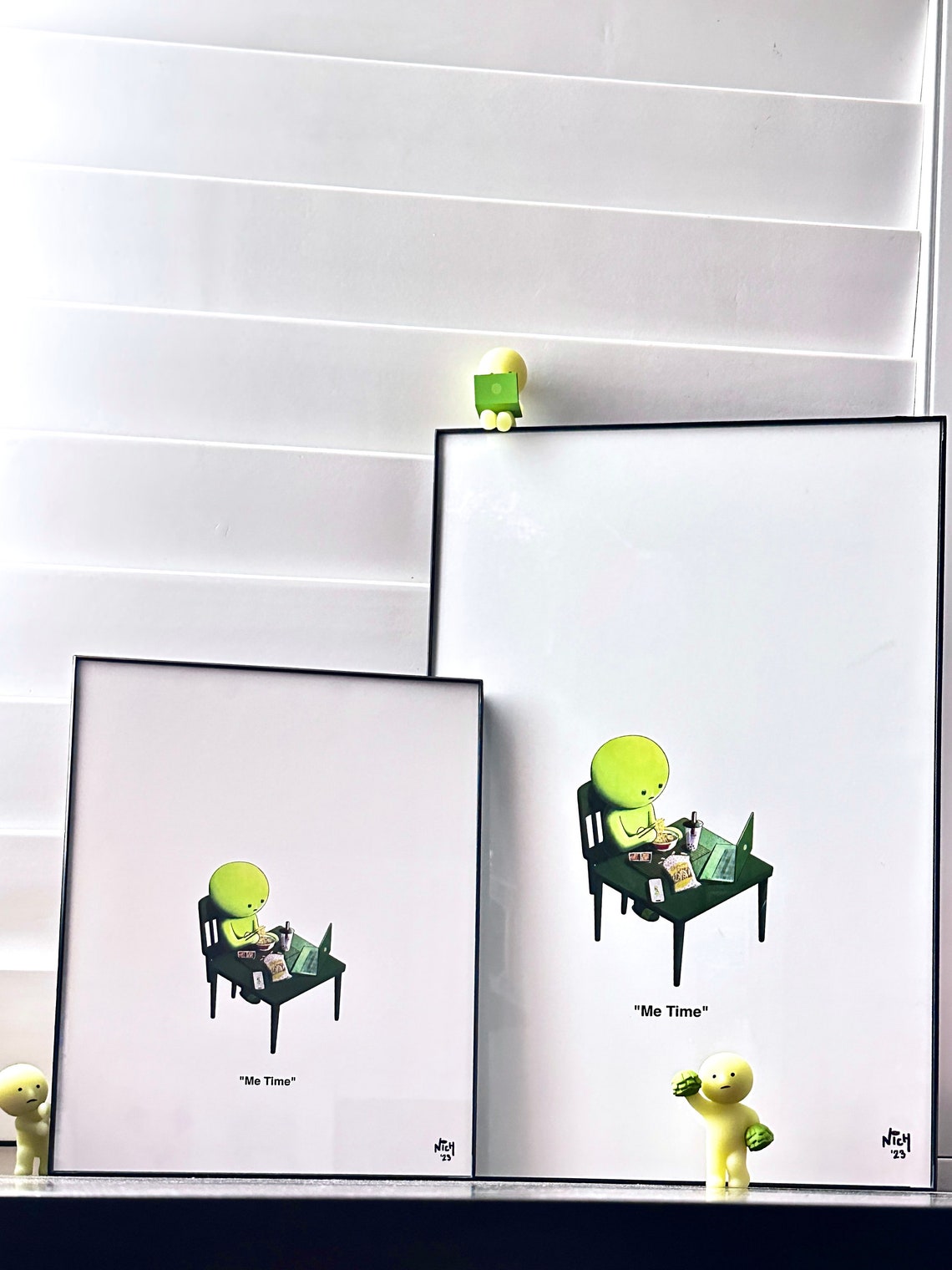 Me Time Smiski Poster - Etsy